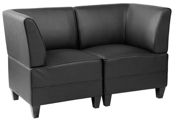 Diplomat Two Seater Lounge Chairs Colour Black | i Office Furniture ...