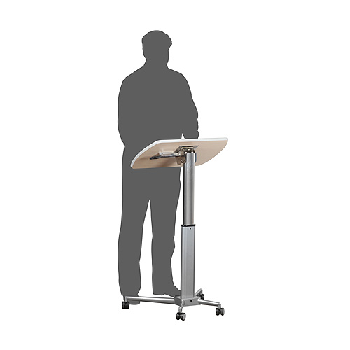 Lectern height adjustable standing position on wheels | i Office ...