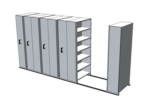APC Ezi-Slide Aisle Saver 4500(L) x 2175(H) x 1200(W) x 400(D) with 5 ...