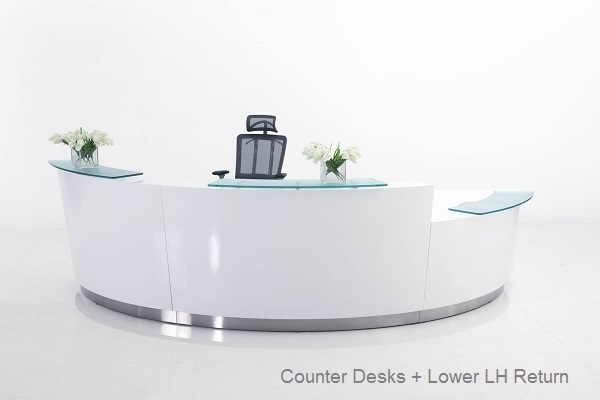 Evo Reception Counter Triple Low-High | i Office Furniture Sydney ...