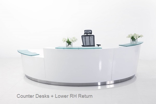 Evo Reception Counter Triple Low-High | i Office Furniture Sydney ...