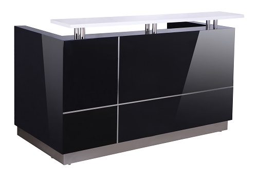 HUGO Reception Counter Black | i Office Furniture Sydney Melbourne Brisbane