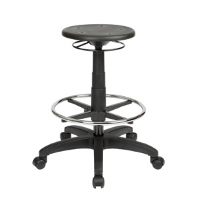 Lab Ergonomic Black Drafting Stool | i Office Furniture Sydney ...