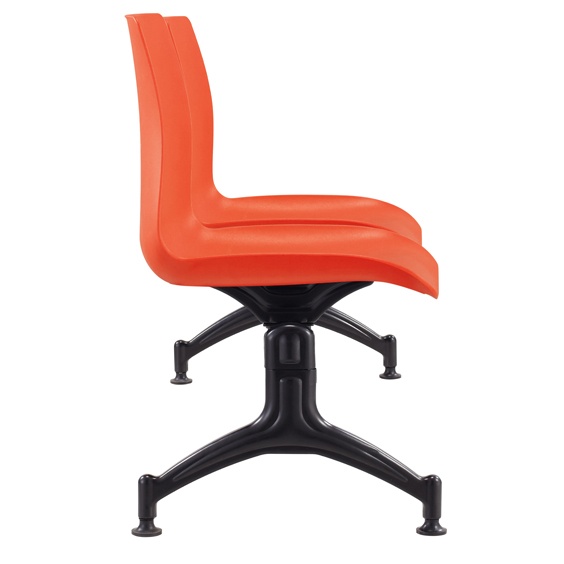 Pod Poly Beam 2 Seater Red_SIDE VIEW | i Office Furniture Sydney ...