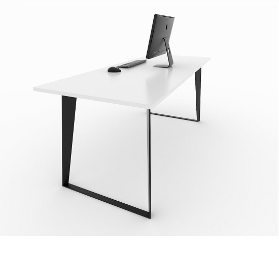 Razor Straight Desk White | i Office Furniture Sydney Melbourne Brisbane