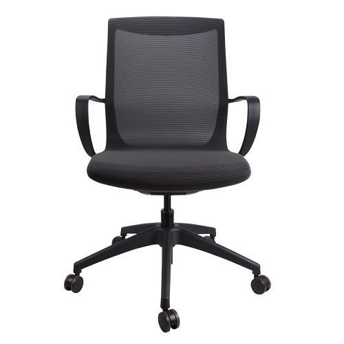 Marics Boardroom Chair Black Mesh Seat & Back_front | i Office ...