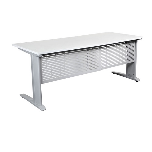 Summit Straight Desk with Mesh Modesty Panel | i Office Furniture ...