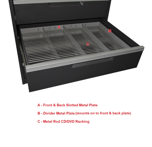 Steelco CD-DVD Multimedia 7 Drawer Cabinet | i Office Furniture Sydney ...